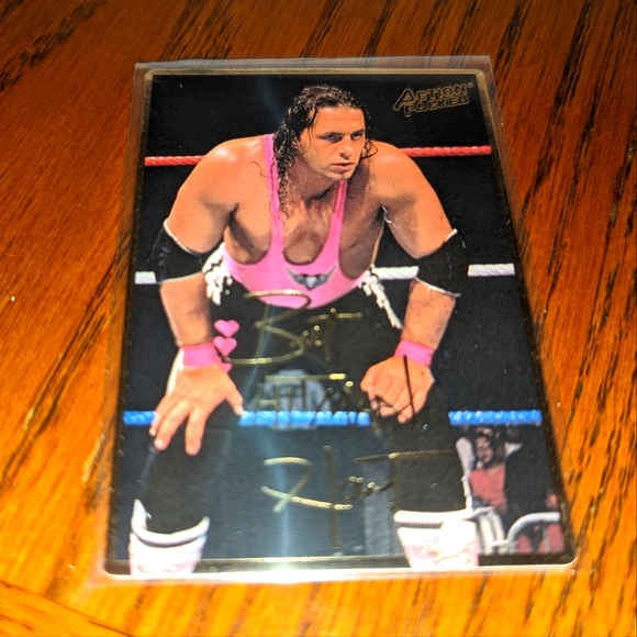 WWE | Toys | Bret Hart Wrestling Card New Wwe Trading Card The Hitman ...